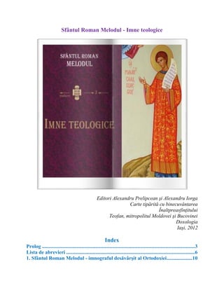 Sfântul Roman Melodul - Imne teologice | PDF