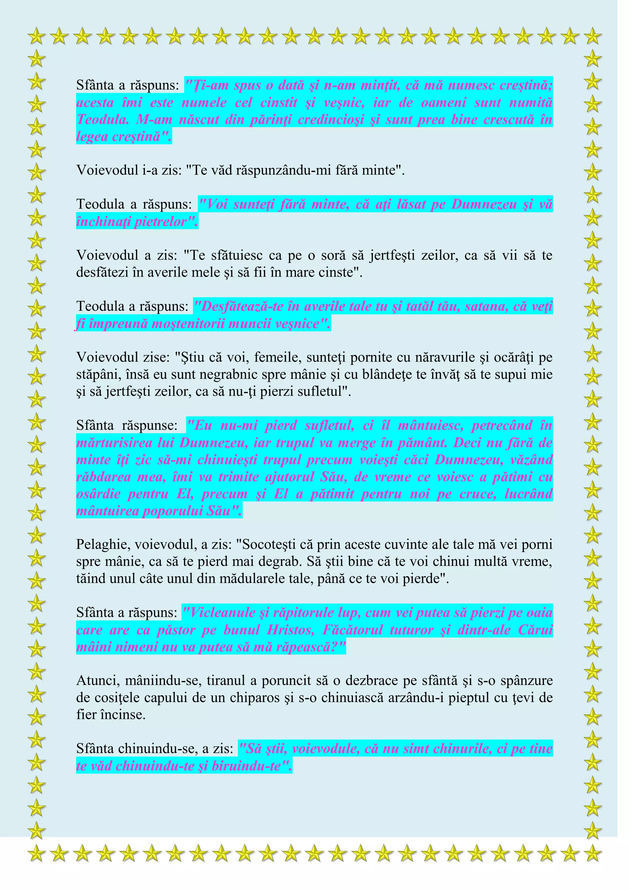 Sfânta muceniță Teodula, Anazarbus din Cilicia (5 februarie) | PDF
