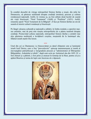 Sfântul ierarh mărturisitorul, Simion Ştefan (24 aprilie) | PDF