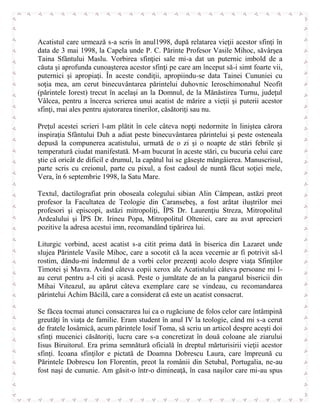 Acatistul Sfinţilor mucenici Timotei şi Mavra scris de părintele George Piţ în anul 1998 (3 mai ...