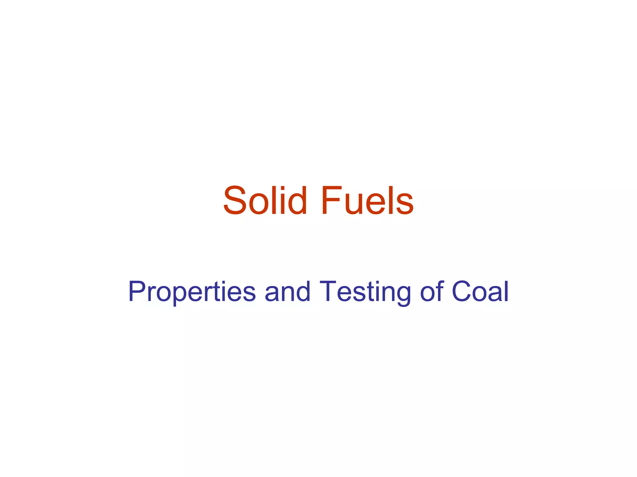 Solid Fuels 3 | PPT