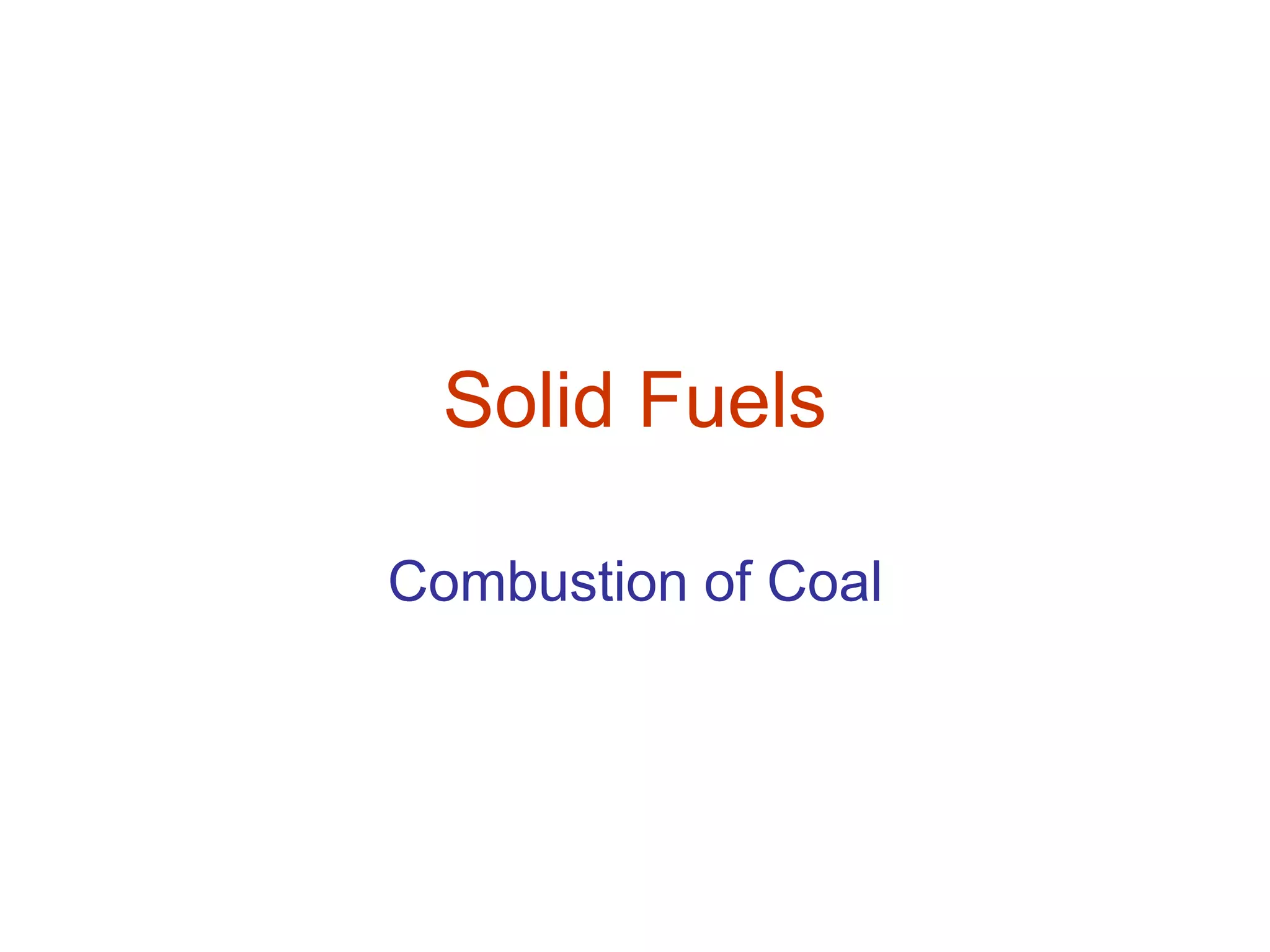 Solid Fuels 4 | PDF