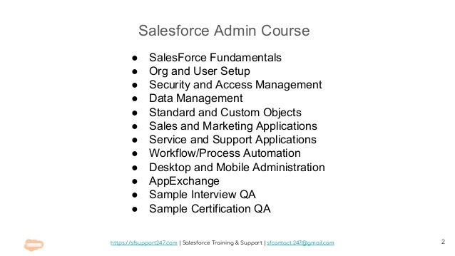 Salesforce Admin Course