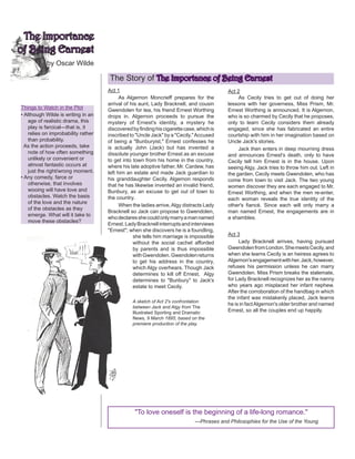 the importance being Earnest by Oscar Wilde | PDF