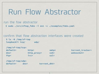 Tutorial of SF-TAP Flow Abstractor | PDF