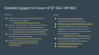 Naloxone Requirement in Dorms in Minnesota | PPTX
