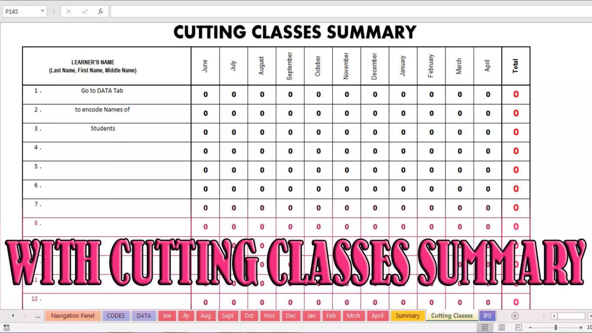 Automated SF2 ( School Form 2 ) Students' Daily Attendance Sheet | PPTX