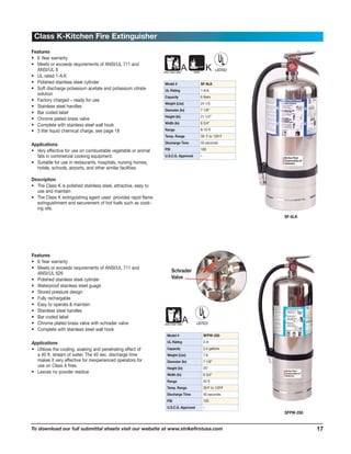Fire Extinguisher and Cabinets Catalog | PDF