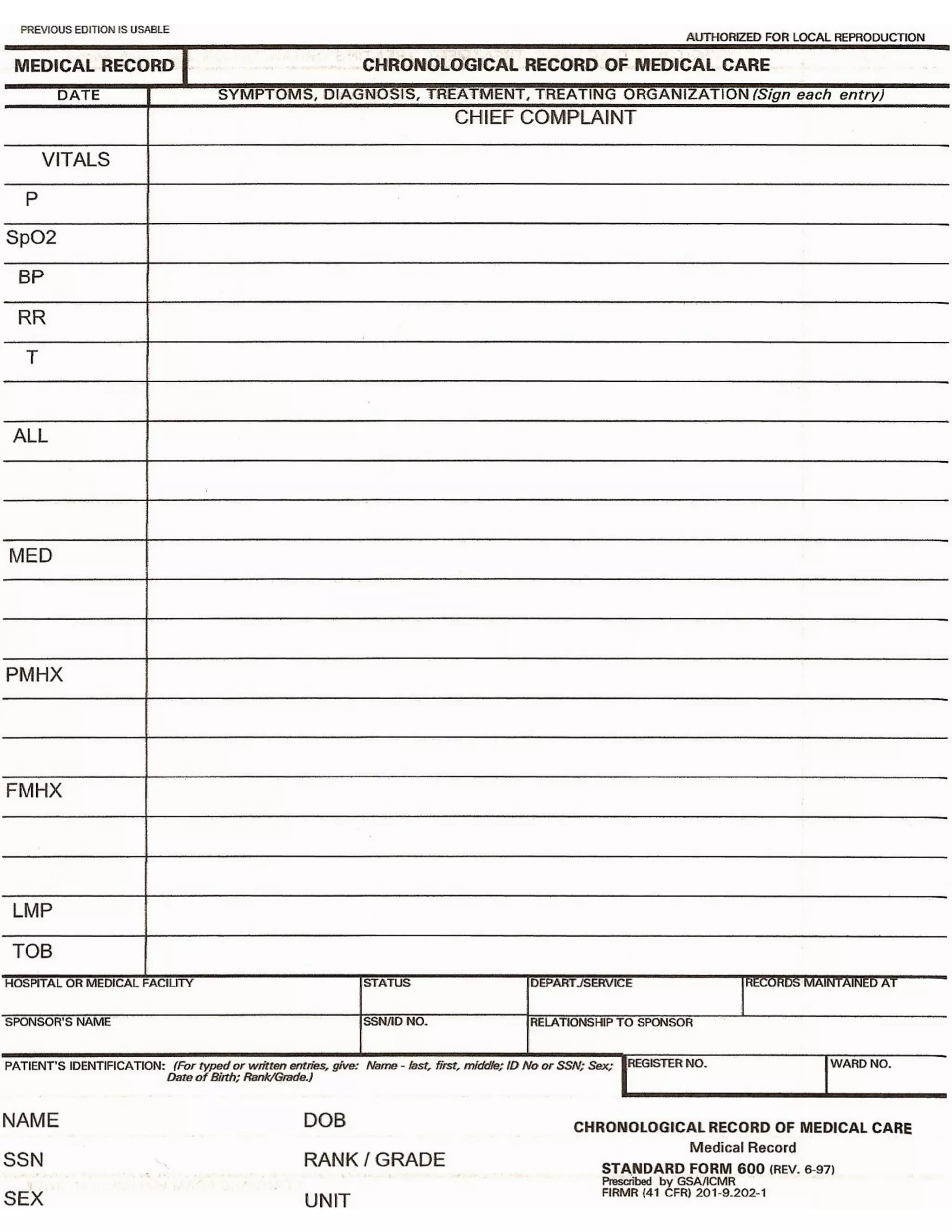 Standard Form 600 | PDF