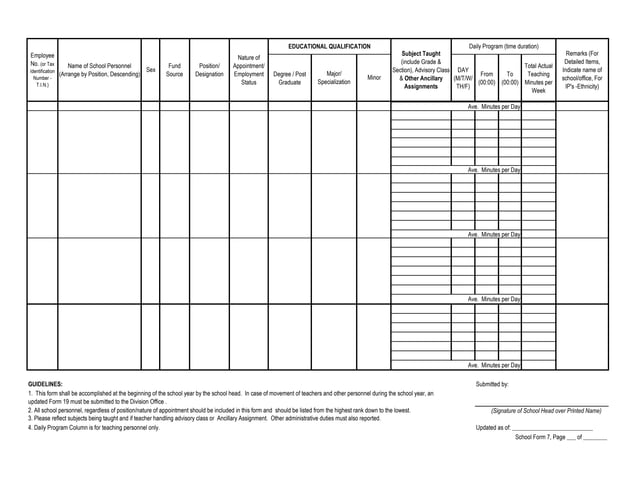 SF 7 School Personnel Assignment List and Basic Profile.pdf