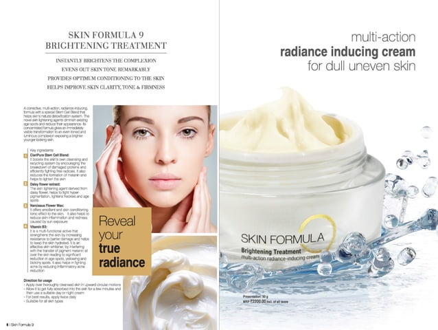 vestige Skin formula 9 catalogue | PPT