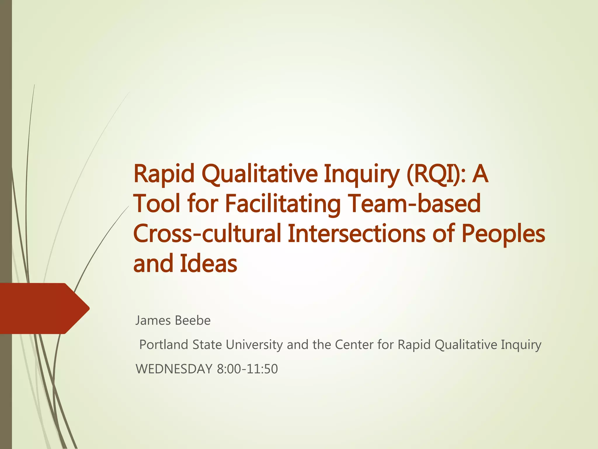 SfAA2016 Extended RQI Presentation | PPT