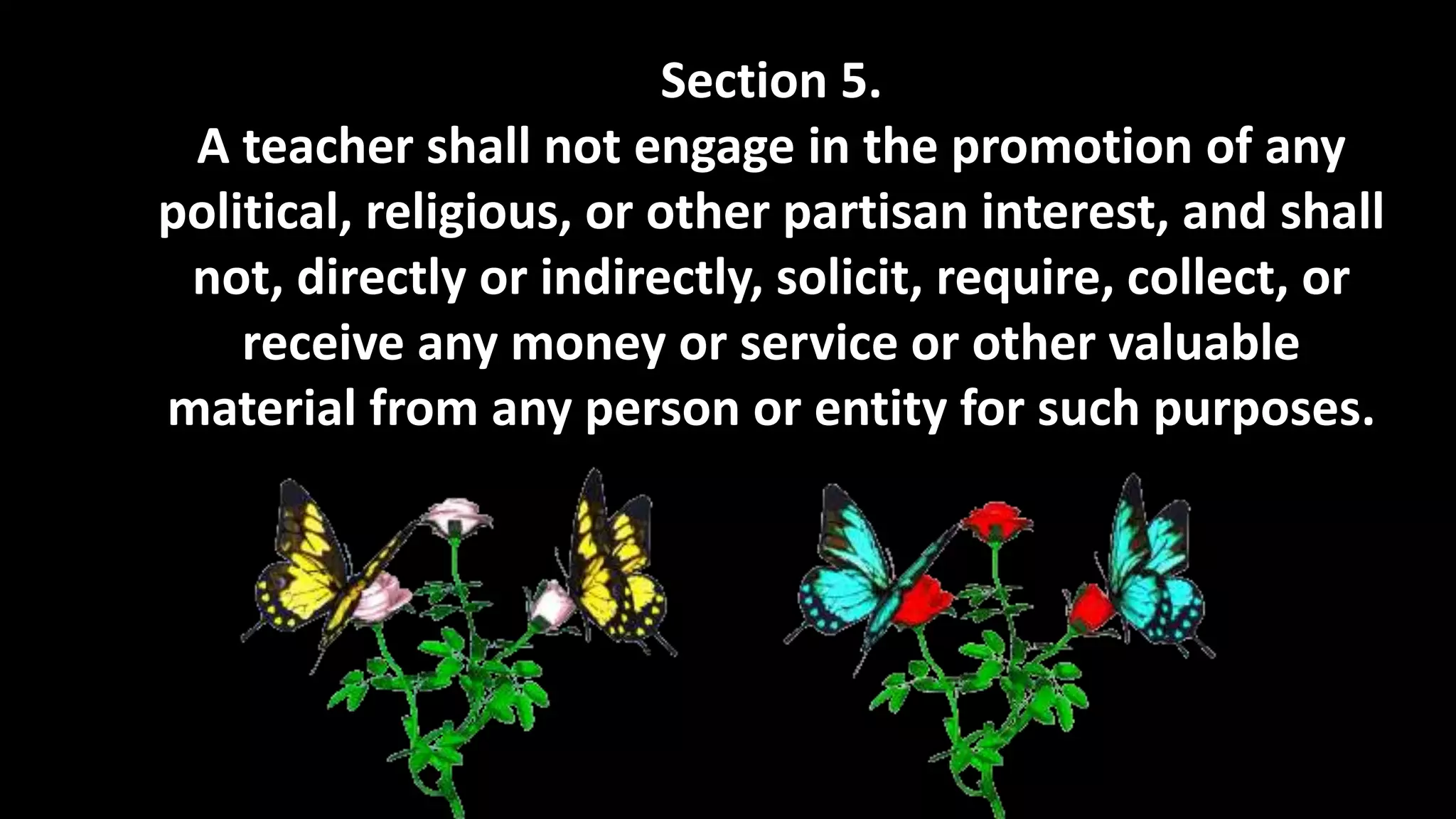 Philippine Professional Code of Ethics for Teachers | PPSX