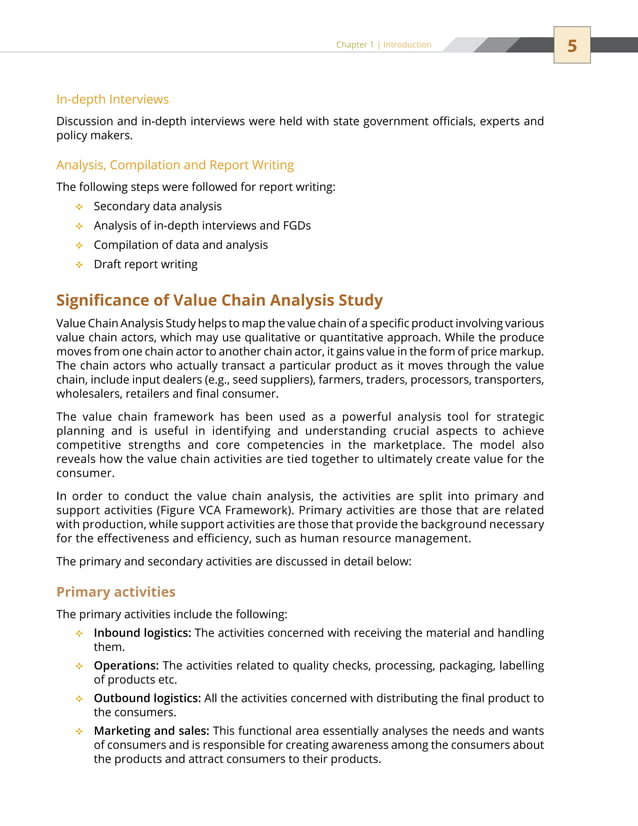 SFAC value chain-analysis | PDF | Agriculture | Industries