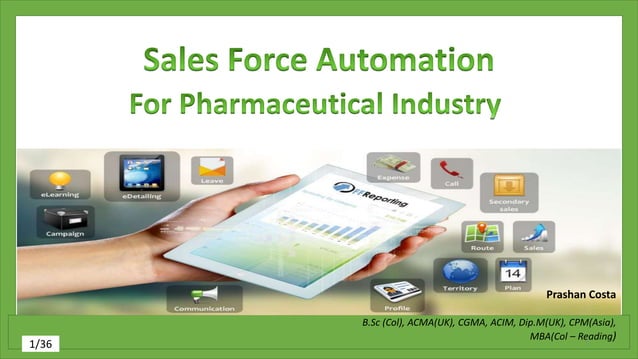 Sales Force Automation for Pharmaceutical Industry | PPT