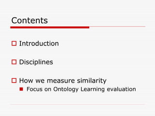 Conceptual similarity: why, where and how | PPT