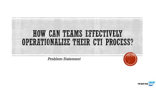 Spin Your CTI Process Round - FIRST CTI Conference 2023 | PDF