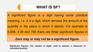 Significant figure ,accuracy and precision | PPT
