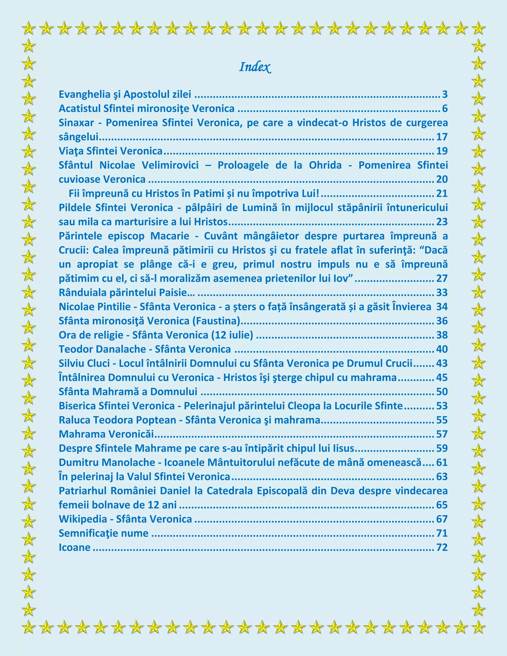 Sfânta mironosiţă Veronica (12 iulie) | PDF