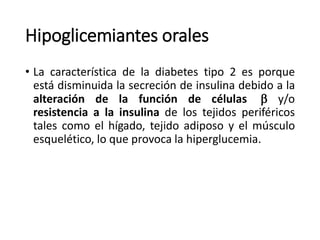 Sfarmacoquimica 3 rea hipoglicemiantes orales | PDF