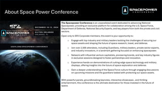 SPACE FORCE ASSOCIATION - SFA Spacepower Conference 2024 | PDF