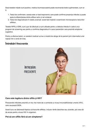 Ce este sifilisul si cum se trateaza | sfatulmedical.ro