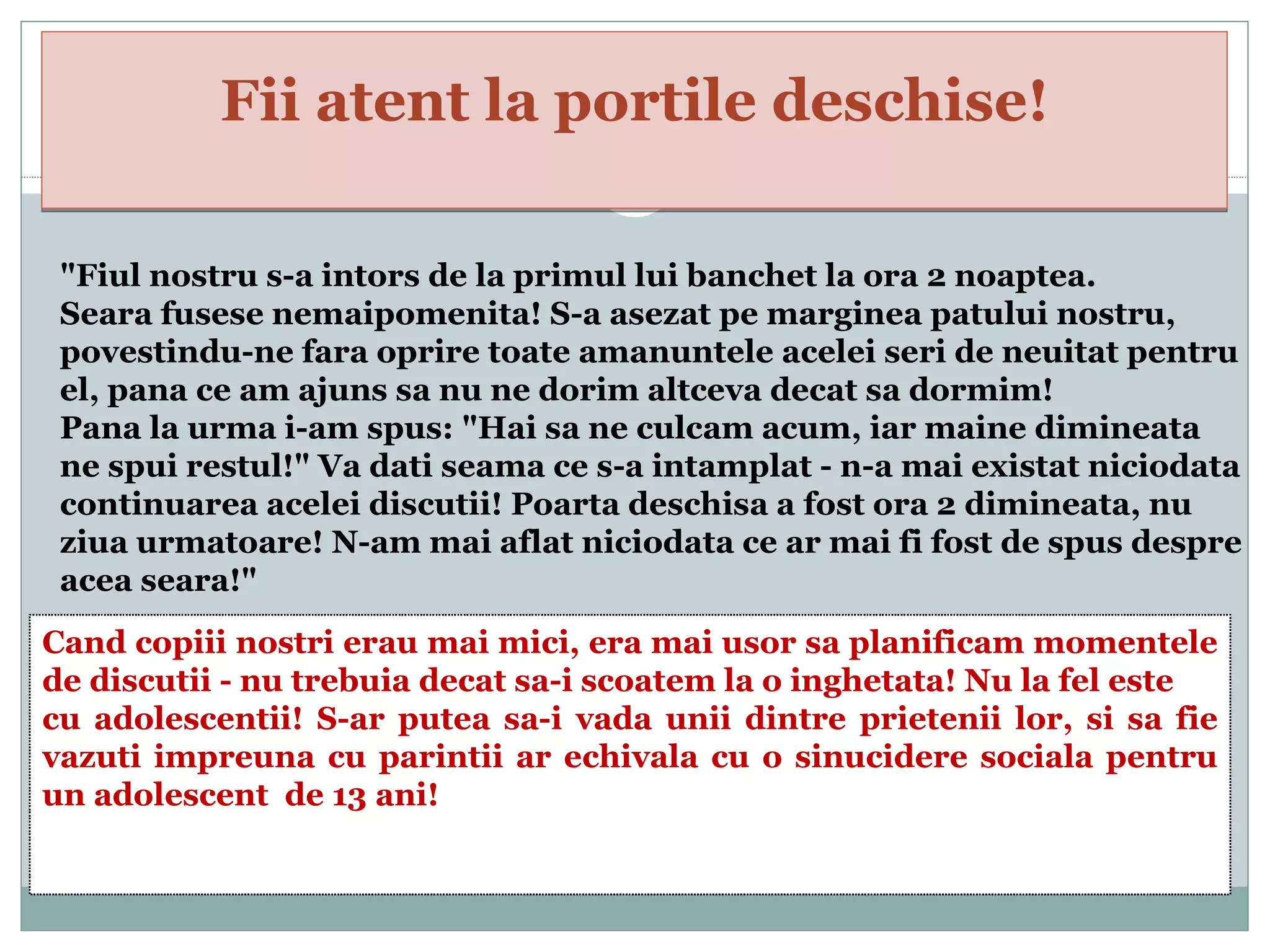 Sfaturi pentru părinţi | PPT