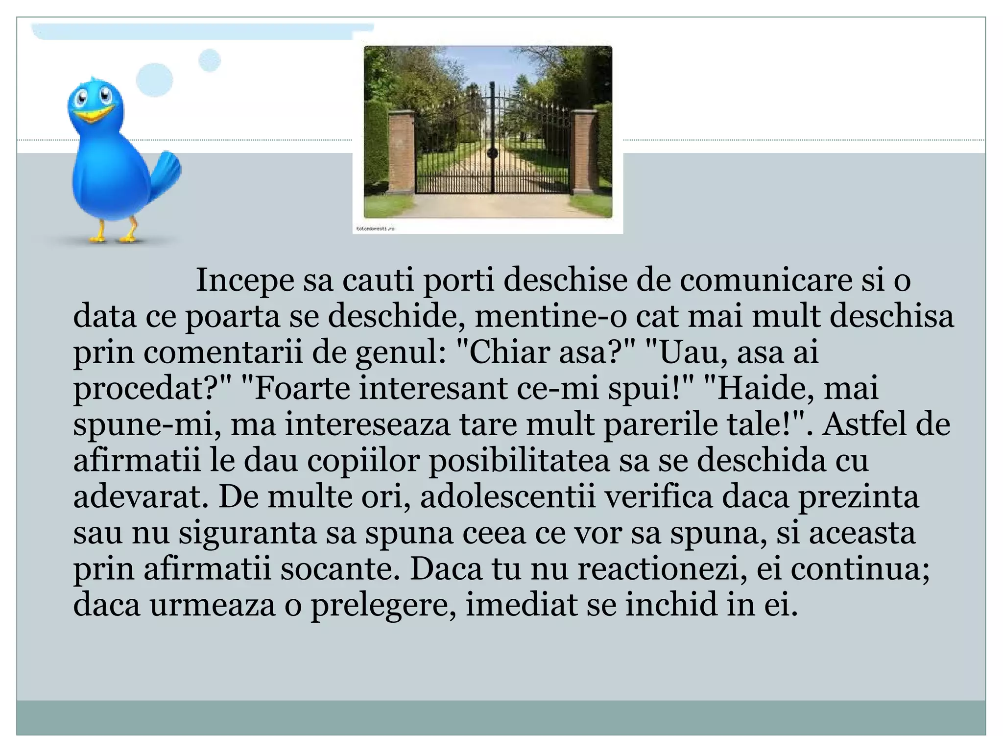 Sfaturi pentru părinţi | PPT