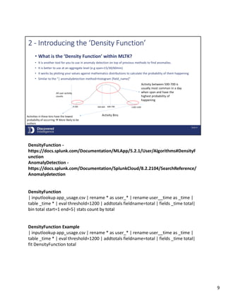 Advanced Outlier Detection and Noise Reduction with Splunk & MLTK August 11, 2021 | PDF ...
