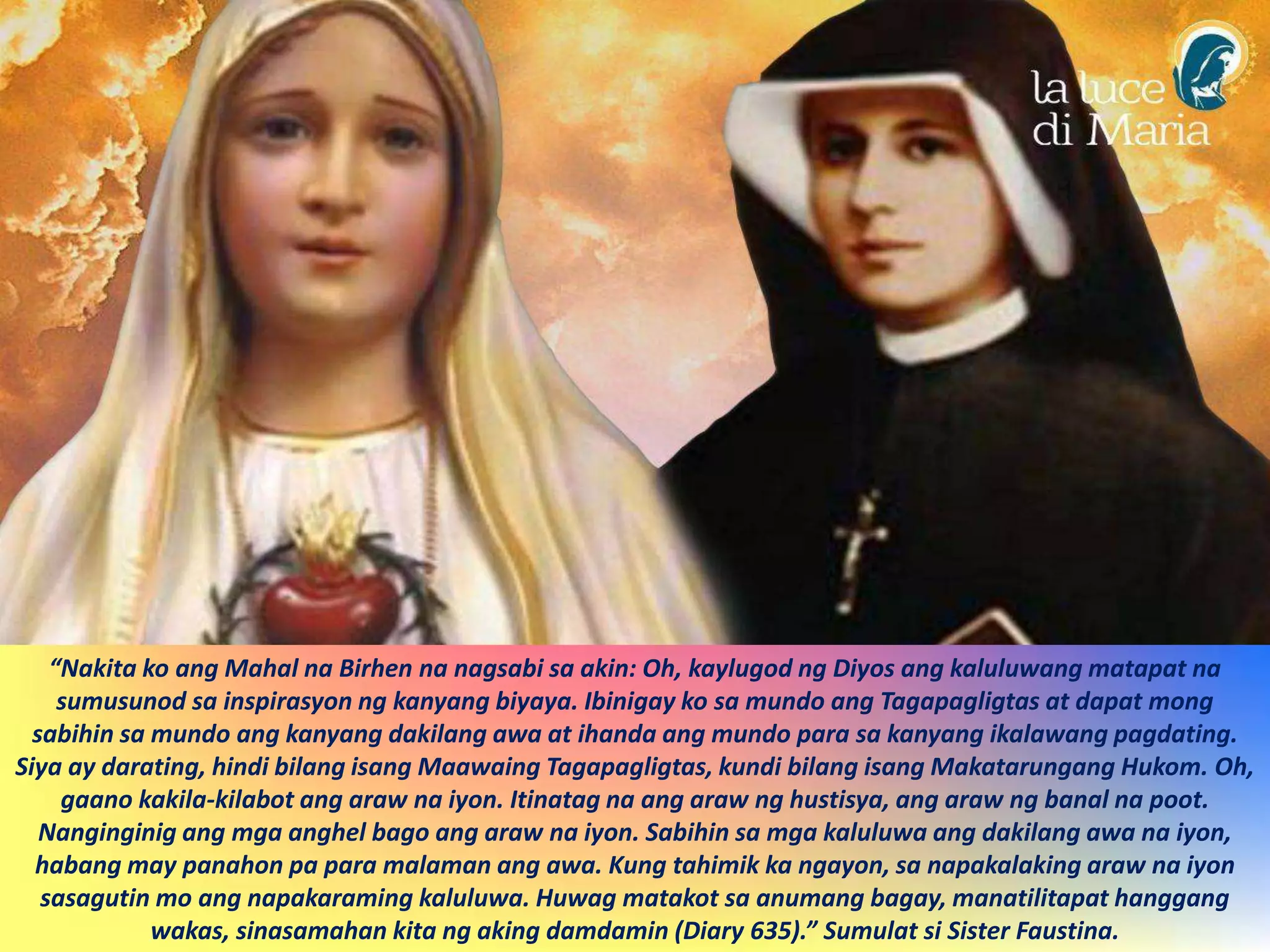 S Faustina y la Divina Misericordia (Filipin).pptx