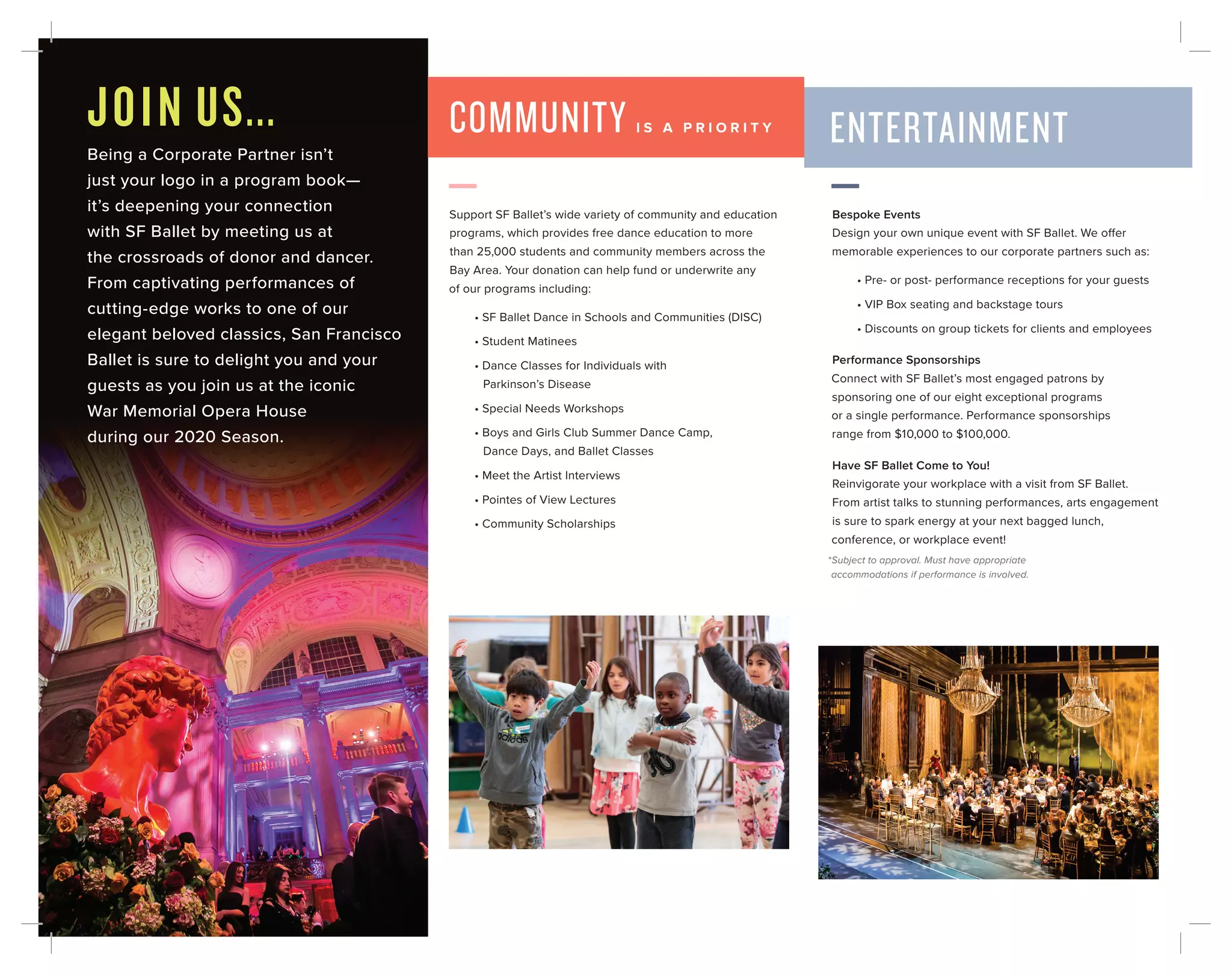 San Francisco Ballet Corporate Partner Program | PDF