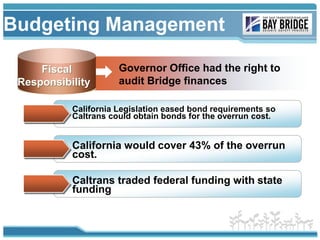 San Francisco Bay Bridge - Project Management Issues | PPTX