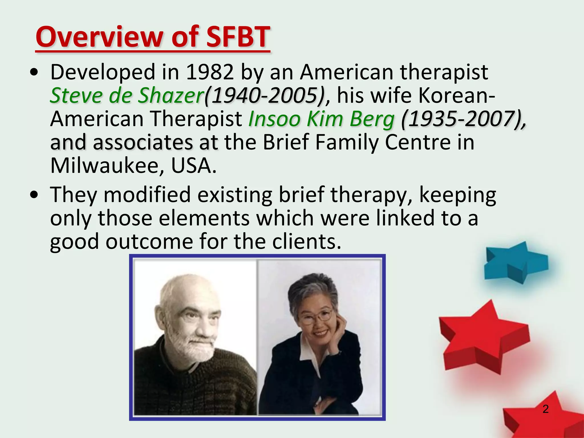 SOLUTION-FOCUSED BRIEF THERAPY (SFBT) | PDF