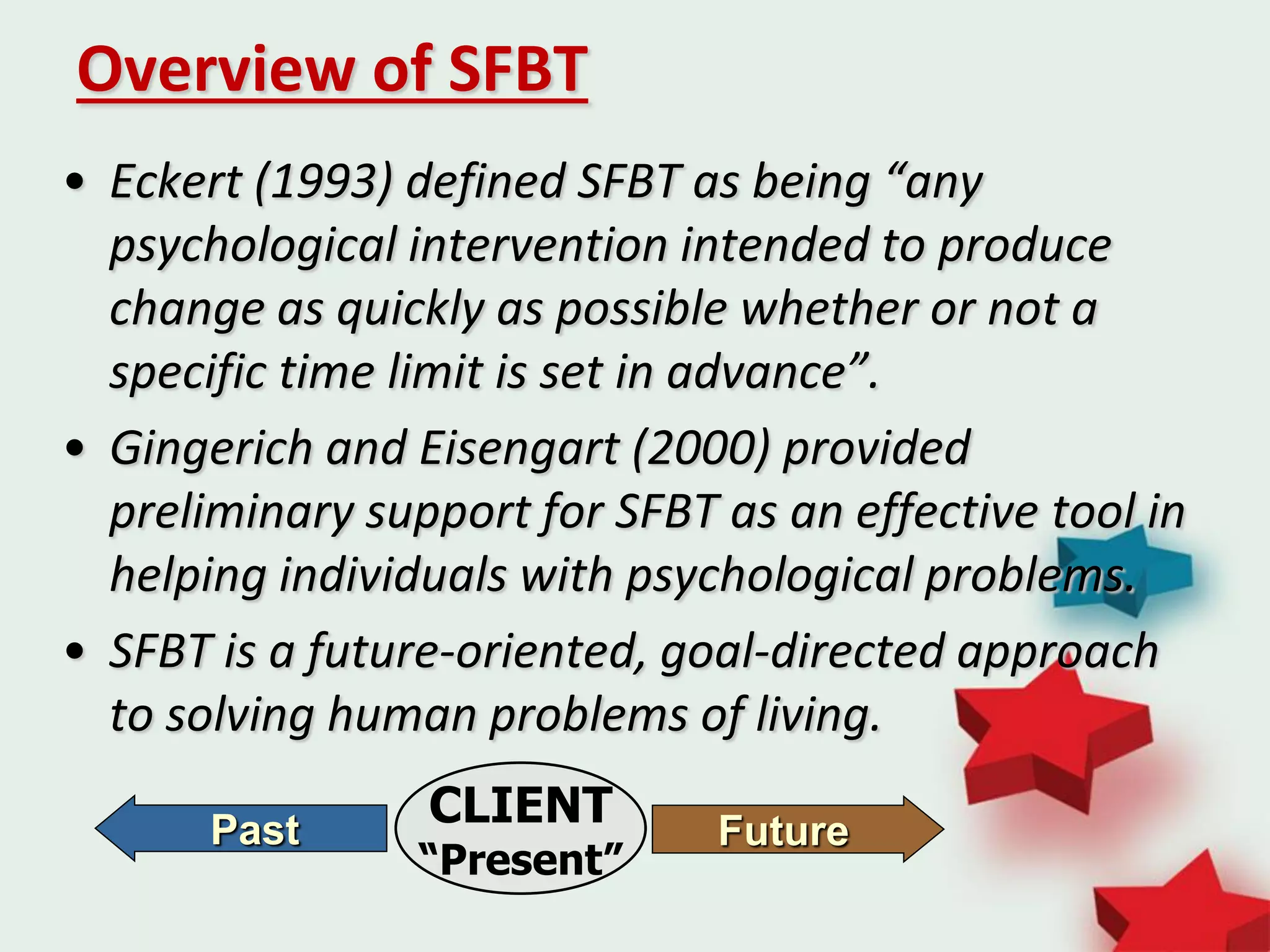 SOLUTION-FOCUSED BRIEF THERAPY (SFBT) | PDF
