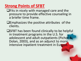 SOLUTION-FOCUSED BRIEF THERAPY (SFBT) | PPT