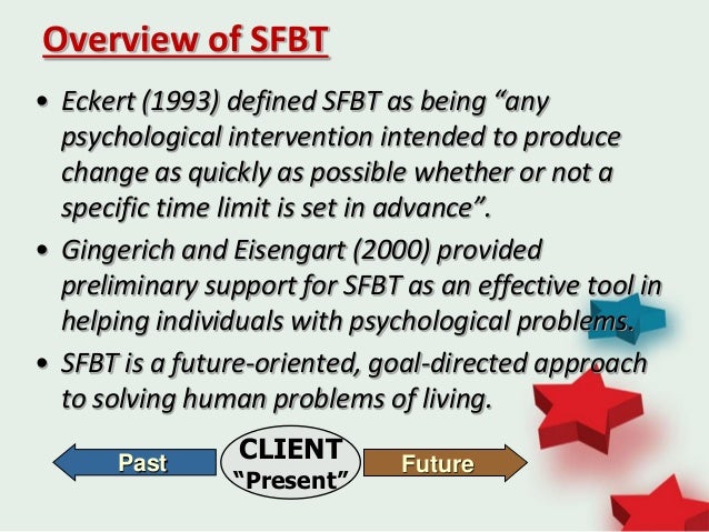 SOLUTION-FOCUSED BRIEF THERAPY (SFBT)