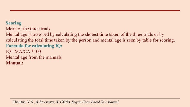 SFBT ASSESSMENT FOR INTELLIGENCE AND VISUO MOTOR FUNCTION | PPTX