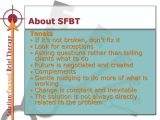 Solution-focused Brief Therapy PowerPoint Presentation | PPTX