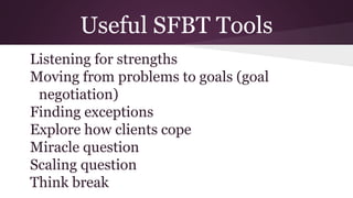 Sfbt with self harm | PPTX