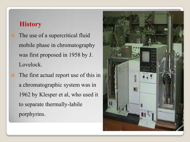 Supercriticalfluid chromatography | PPTX