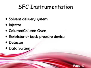 Supercritical fluid chromatography | PPT