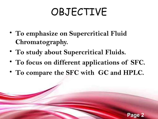 Supercritical fluid chromatography | PPT | Chemistry | Science