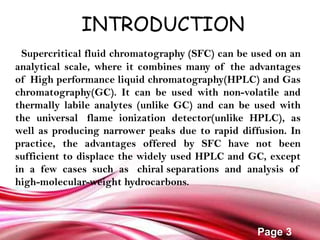 Supercritical fluid chromatography | PPT