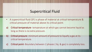 Super Critical Fluid Chromatography | PPTX | Chemistry | Science