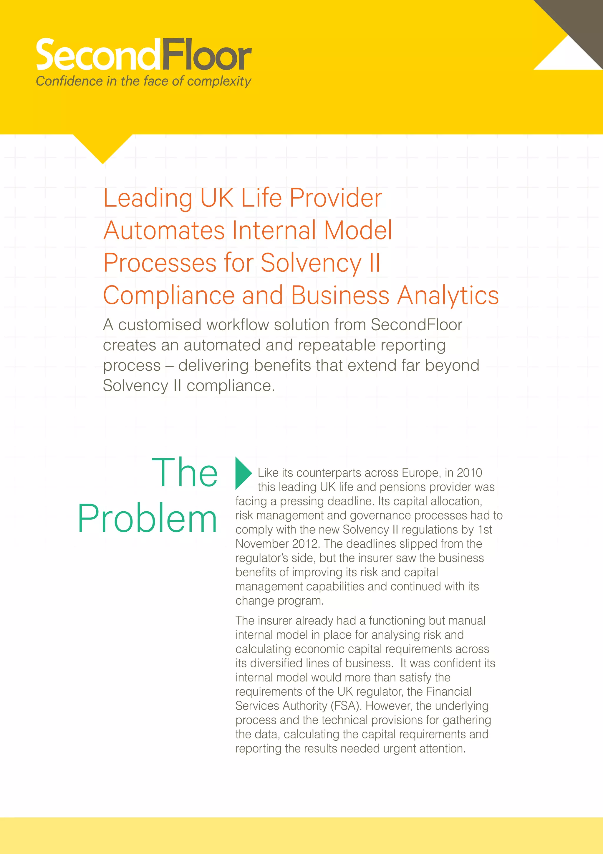 Leading UK Life Provider Automates Internal Model Processes for ...