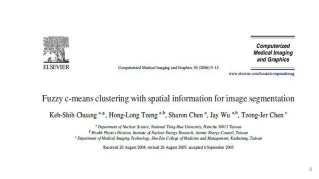 Spatial Information Fuzzy C Meansfcm Pdf Technology And Computing