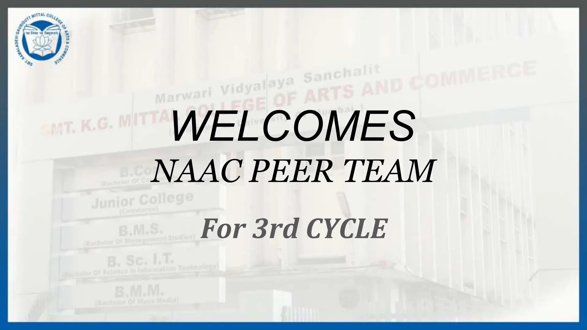 departmental presentation for naac visit | PPTX