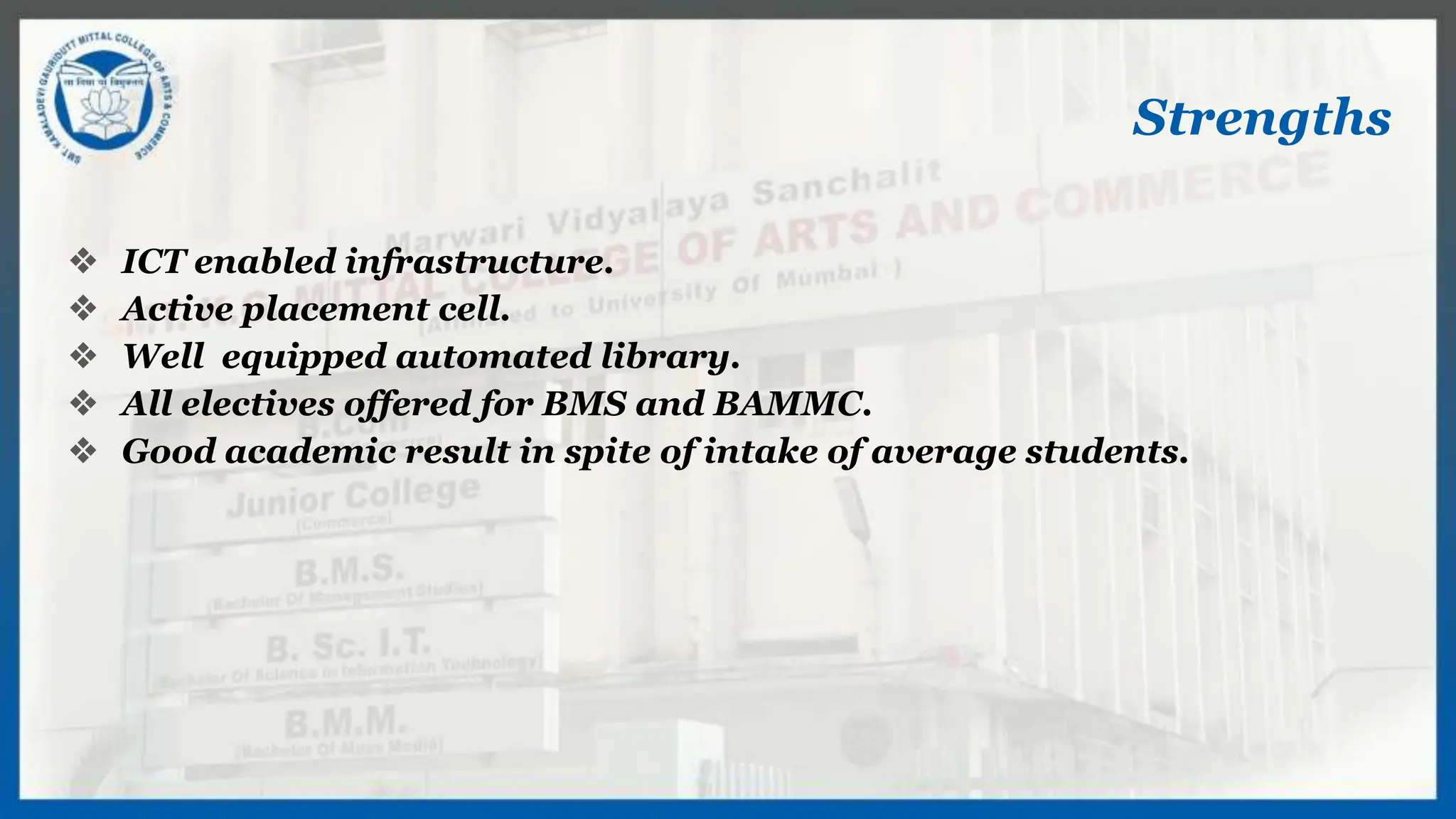 departmental presentation for naac visit | PPTX