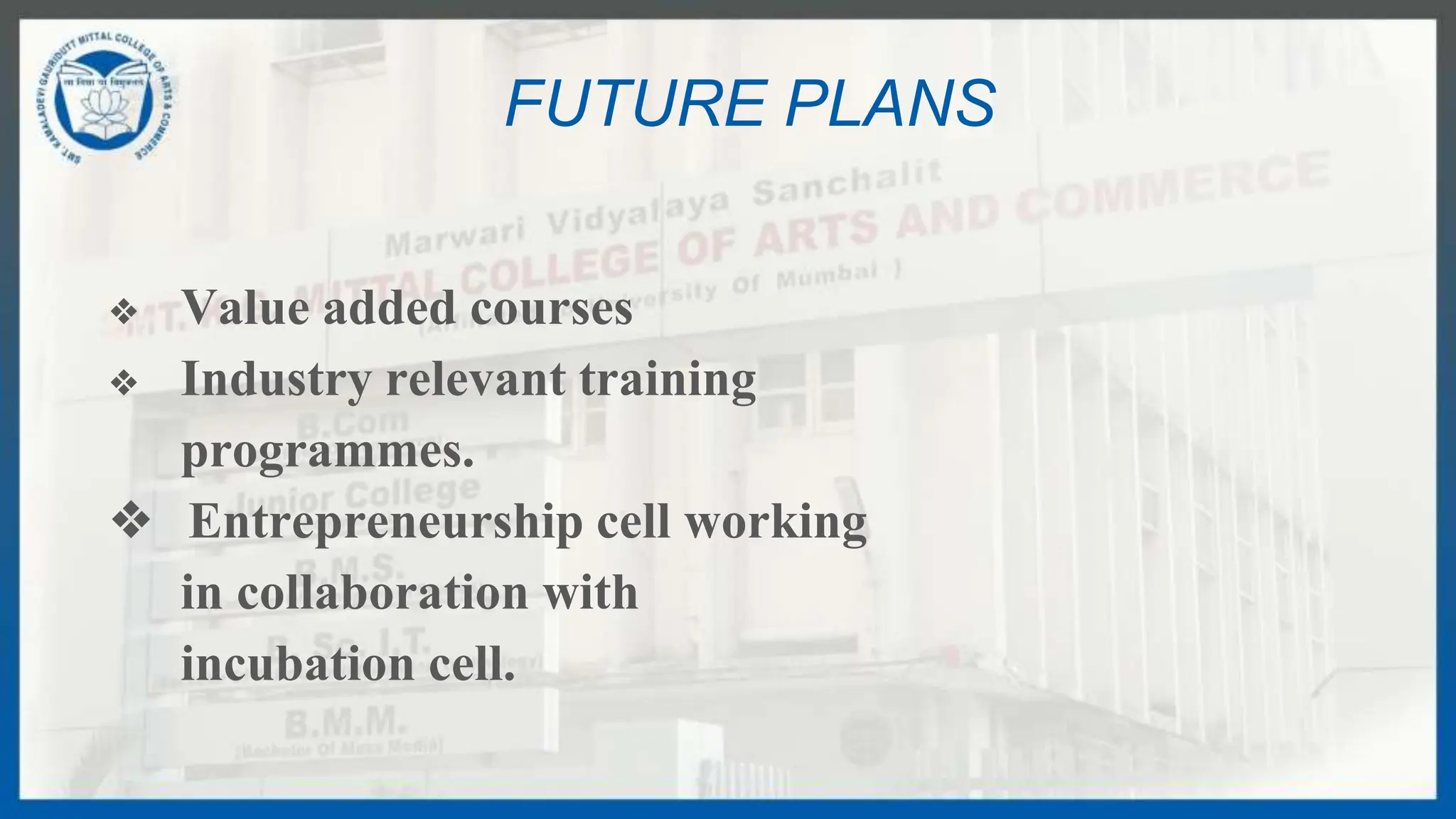 departmental presentation for naac visit | PPTX