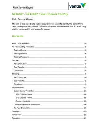 SFCXX1 - SFCXX2 Air Flow Testing Report | PDF